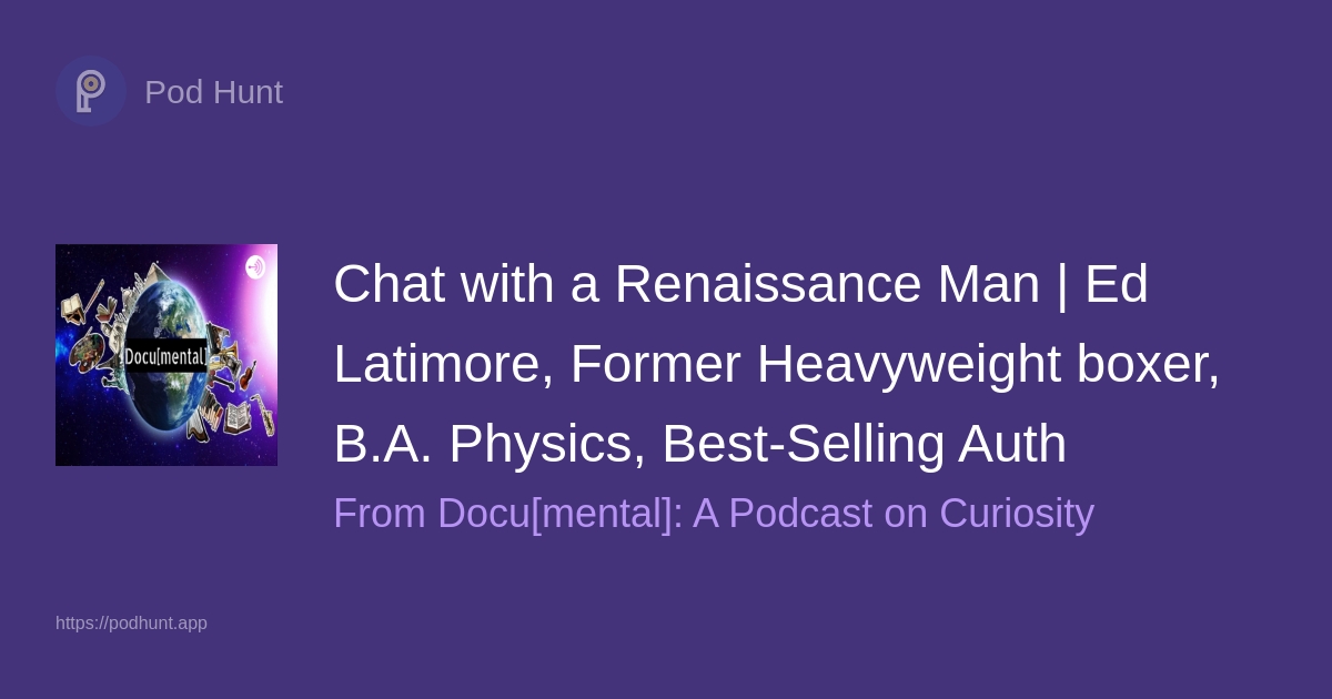 Ed Latimore, Former Heavyweight boxer, B.A. Physics, Best-Selling ...